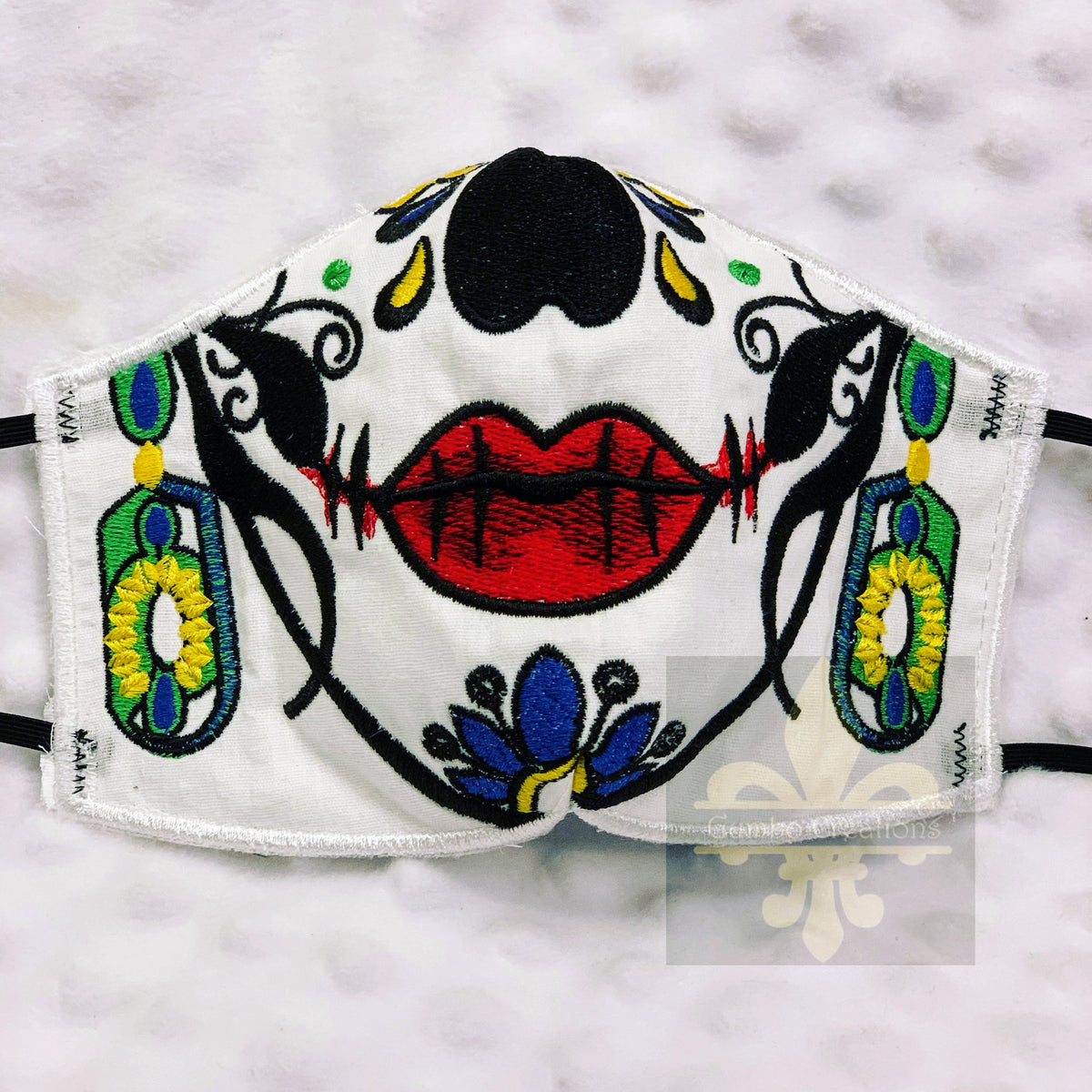 Washable Face Mask - La Calavera Catrina de Dia de Los Muertos – Gumbo ...